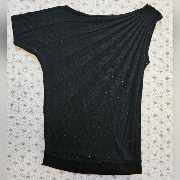 Belldini | Tops | Belldini One Sleeve Rhinestone Top | Poshmark